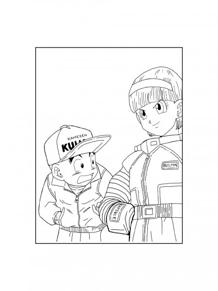 Bulma coloring pages