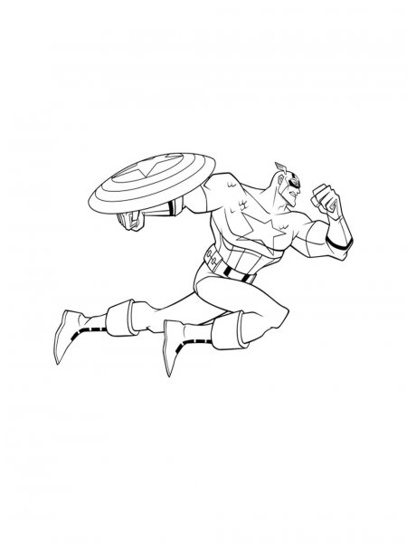 Captain America coloring pages