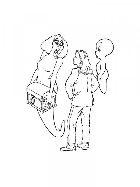 Casper coloring pages