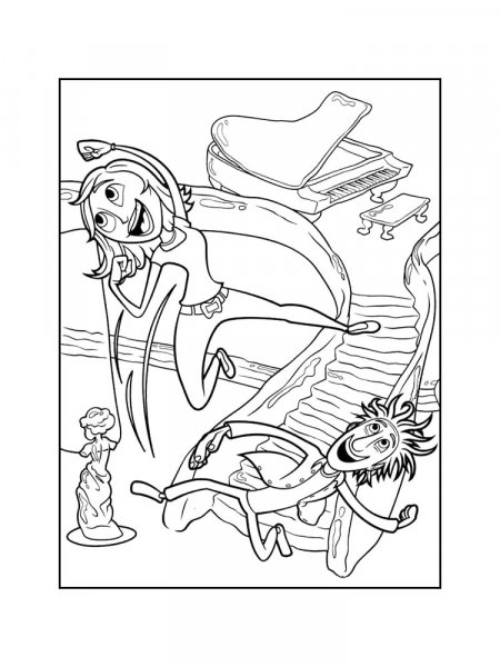 Cloudy with a chance of meatballs coloring pages