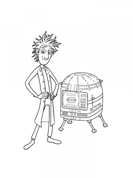 Cloudy with a chance of meatballs coloring pages