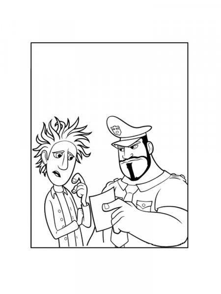 Cloudy with a chance of meatballs coloring pages