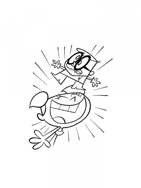 dexter's laboratory coloring pages