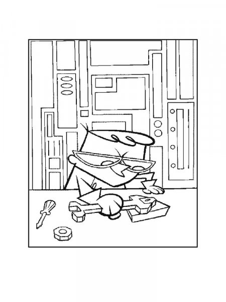 Dexter's Laboratory coloring pages