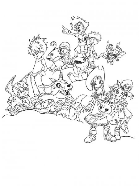 Digimon coloring pages