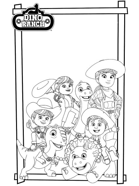 Dino Ranch coloring pages