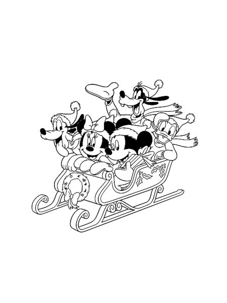 Disney Christmas coloring pages