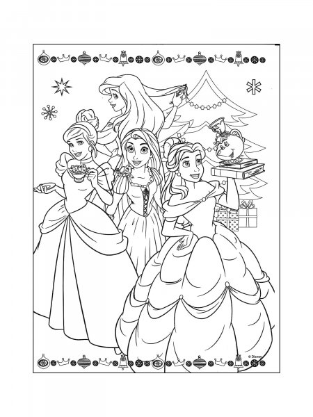 Disney Christmas coloring pages