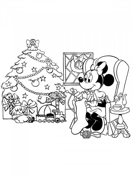 Disney Christmas coloring pages