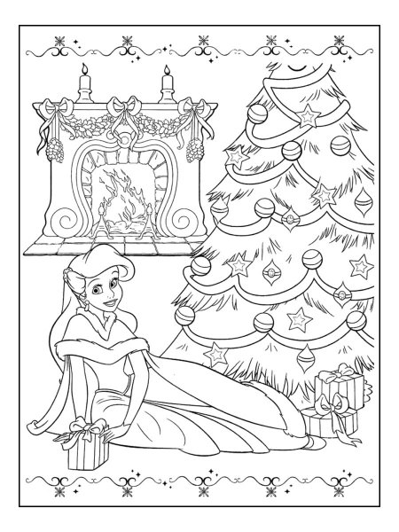 Disney Christmas coloring pages