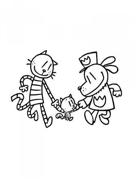 Dog Man coloring pages