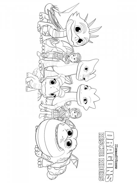 Dragons Rescue Riders coloring pages