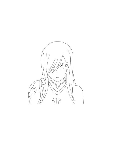 Erza Scarlet coloring pages