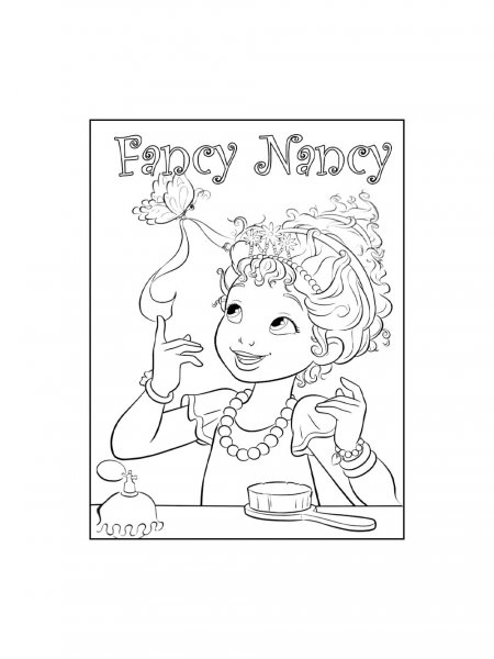 Fancy Nancy coloring pages