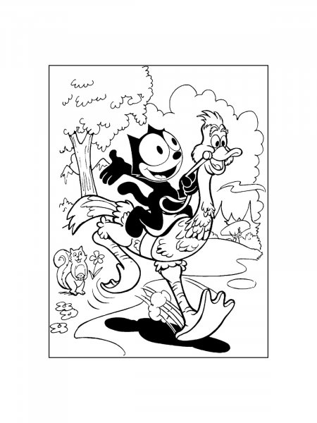 Felix The Cat coloring pages