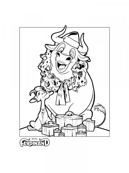 Ferdinand coloring pages