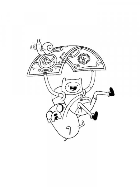 Free Finn & Jake coloring pages
