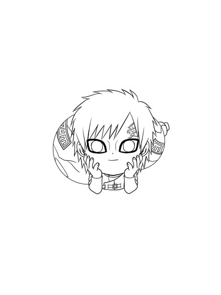 Gaara coloring pages