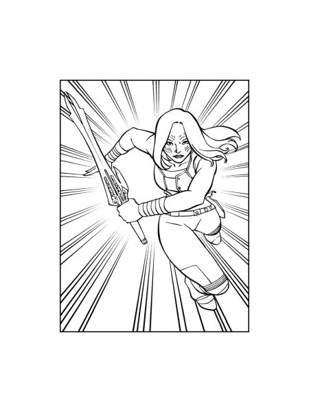 Gamora coloring pages