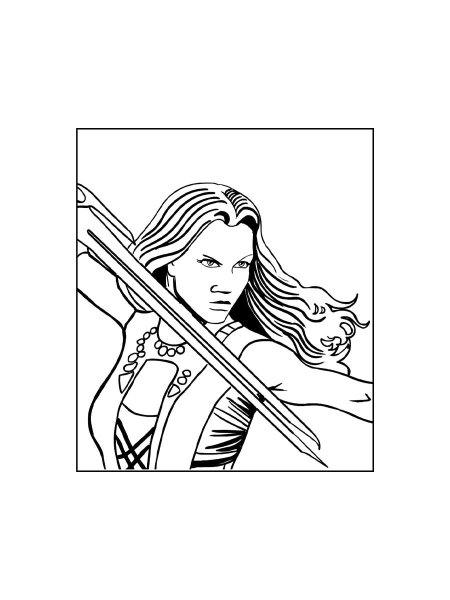 Gamora coloring pages