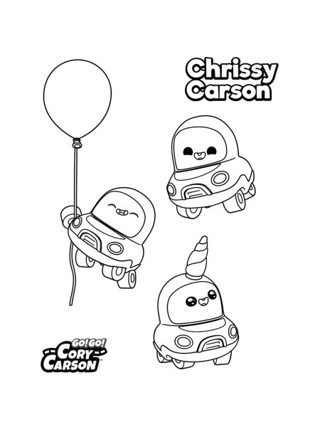 Go! Go! Cory Carson coloring pages