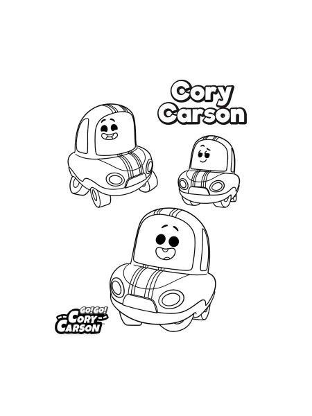 Go! Go! Cory Carson coloring pages