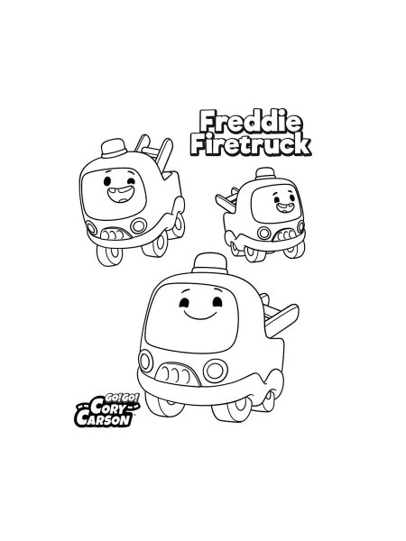 Go! Go! Cory Carson coloring pages