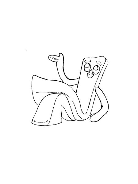 Gumby coloring pages