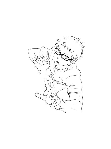 Haikyuu coloring pages