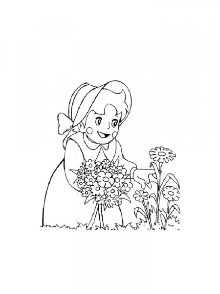 Heidi coloring pages