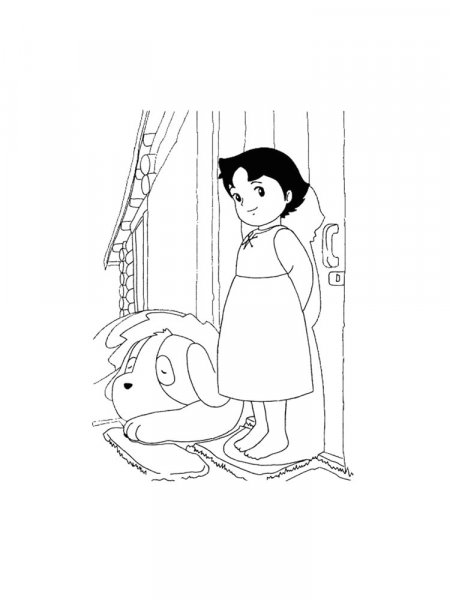 Heidi coloring pages