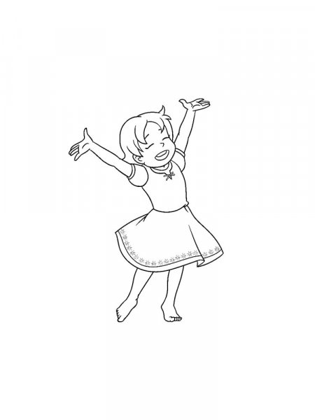 Heidi coloring pages