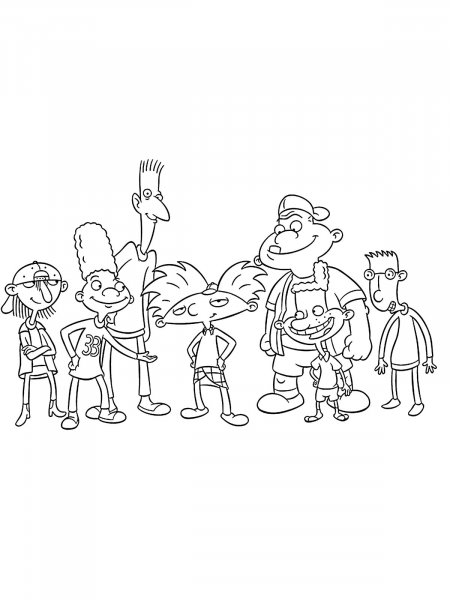 Hey Arnold! coloring pages
