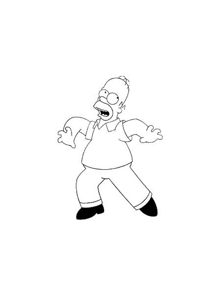 Homer Simpson coloring pages