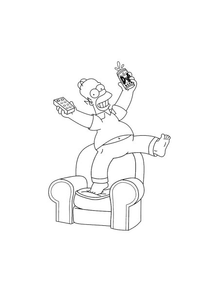Homer Simpson coloring pages