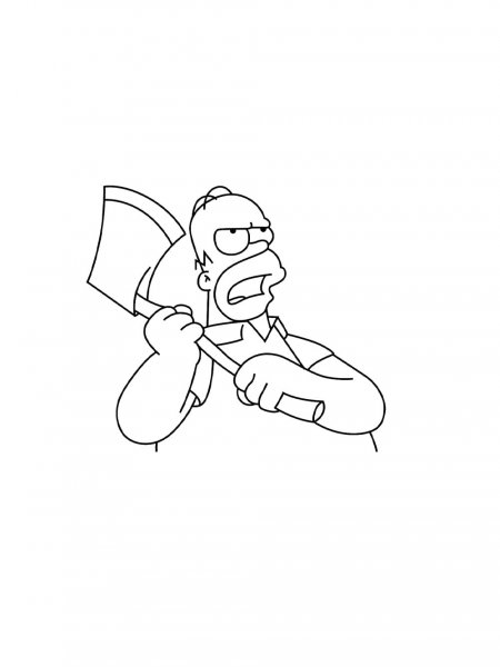 Homer Simpson coloring pages