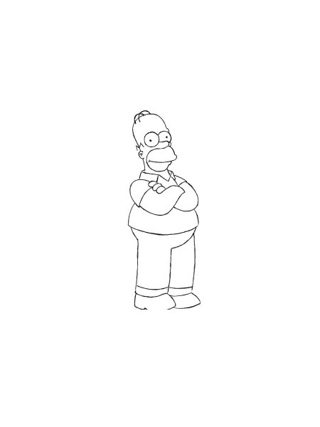 Homer Simpson coloring pages