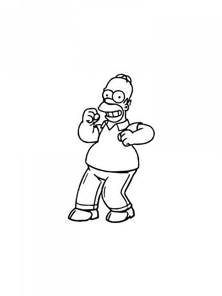 Homer Simpson coloring pages