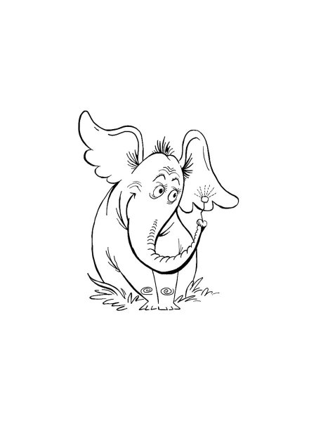 Horton coloring pages