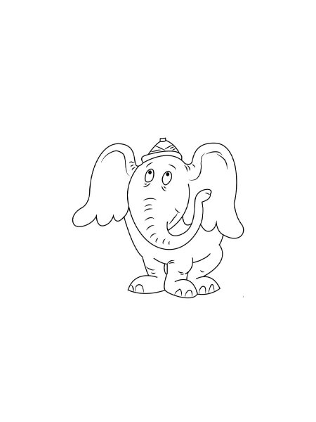 Horton coloring pages