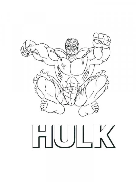 Hulk Coloring Pages (Free Printables for Kids)