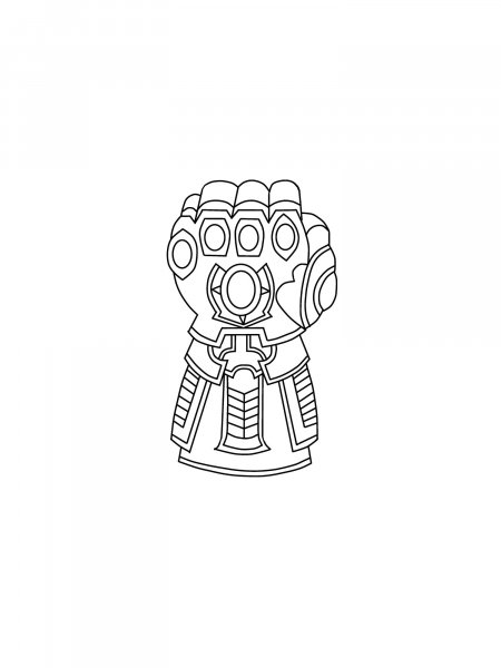 Infinity Gauntlet coloring pages