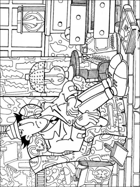 Inspector Gadget coloring pages