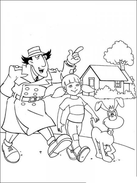 Inspector Gadget coloring pages