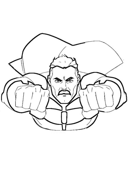 Invincible coloring pages