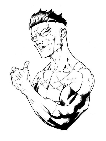 Invincible coloring pages