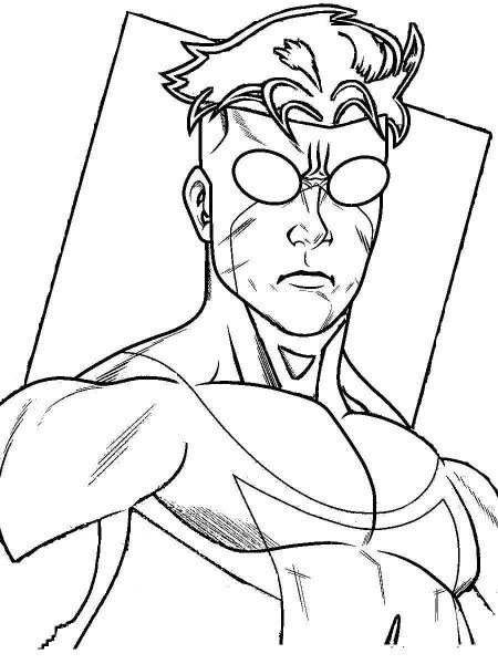Invincible coloring pages
