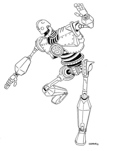 Iron Giant coloring pages