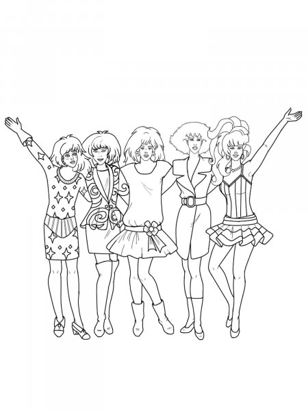 Jem and the Holograms coloring pages