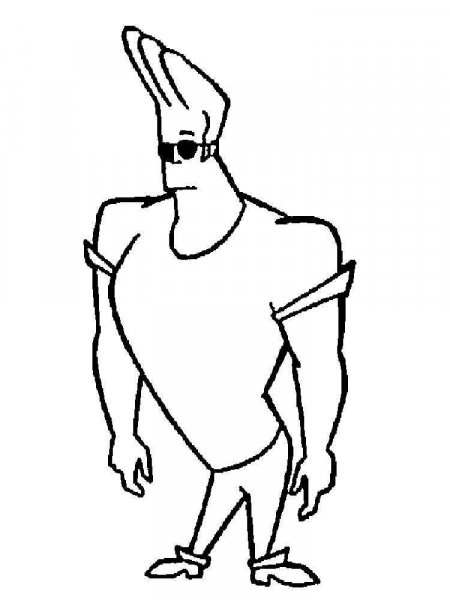 Johnny Bravo coloring pages